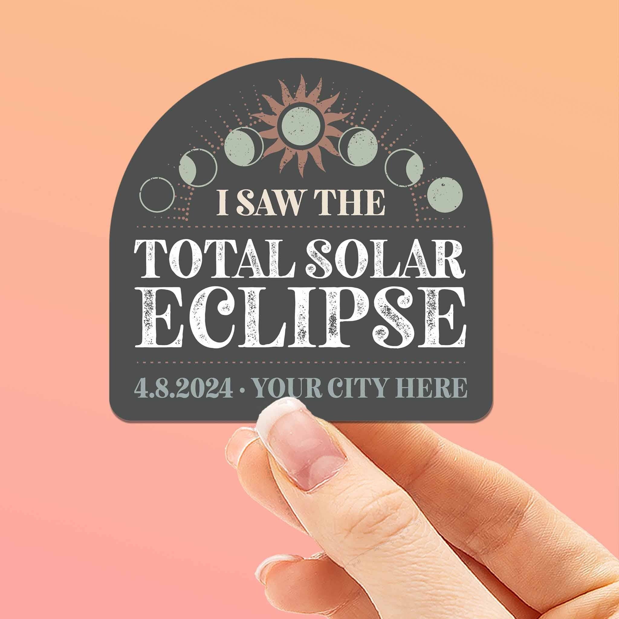 Mount Vernon, Texas 2024 Solar Eclipse Sticker | Norman's Green House